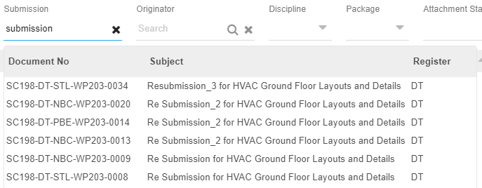 MDL - Master Documents List