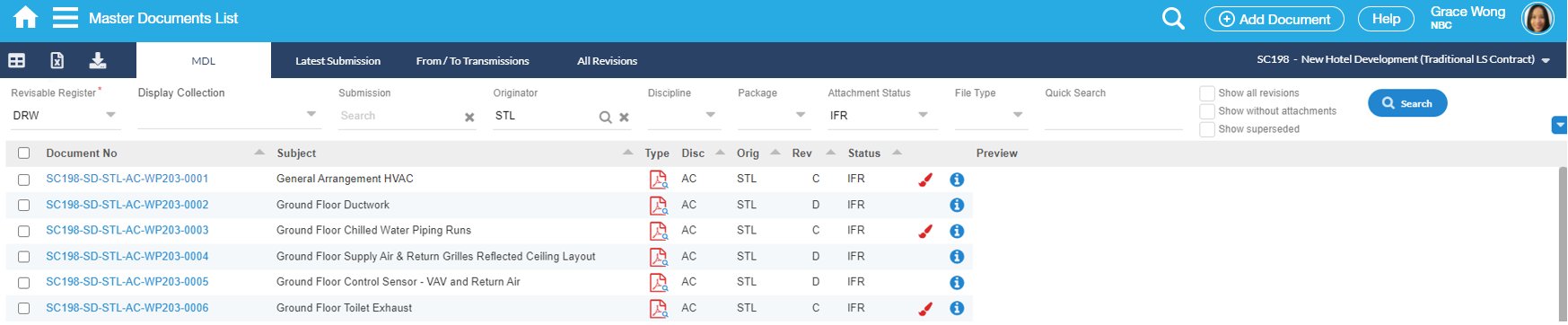 MDL - Master Documents List