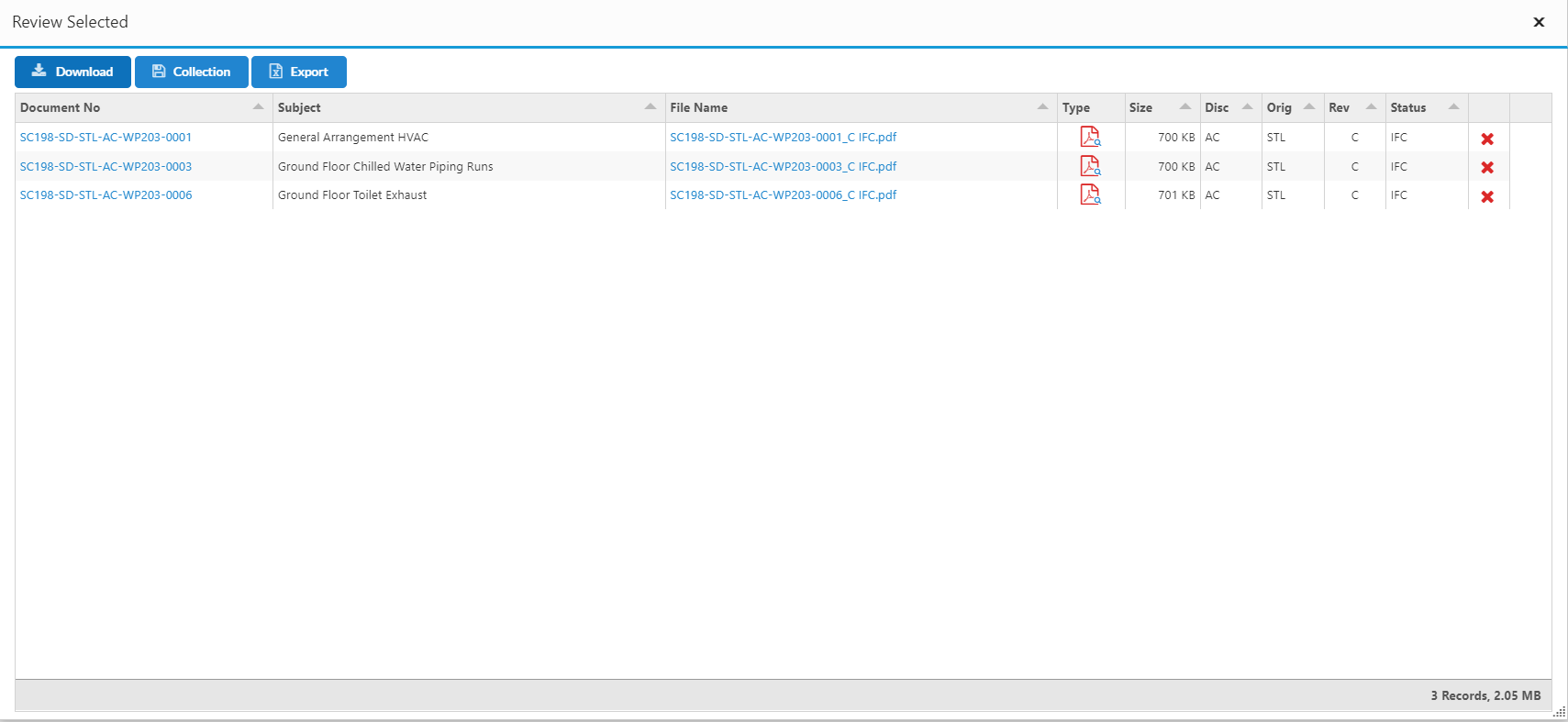 MDL - Master Documents List
