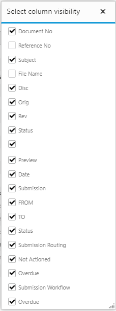 MDL - Master Documents List